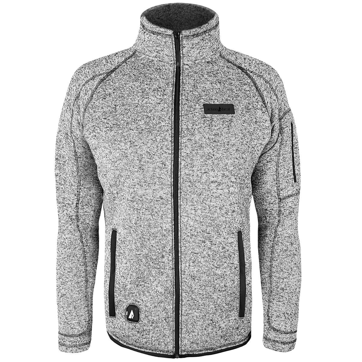 ActionHeat 5V Men's Battery Heated Sweater Jacket – ActionHeat Heated ...